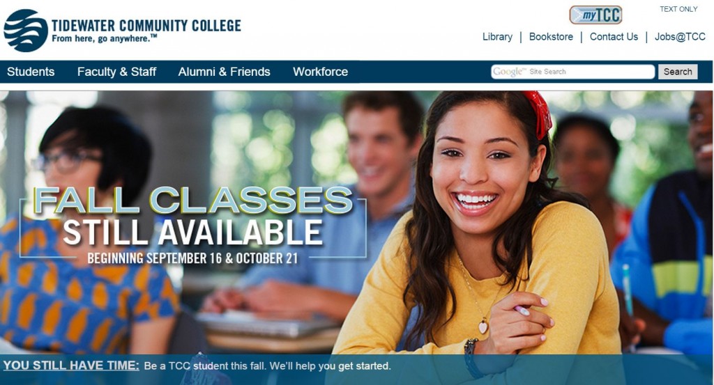 Hosting Welcomes Tidewater Community College - SiteVision Store